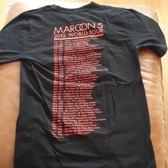 American Apparel | Tops | Maroon 5 25 Tour Tee | Poshmark
